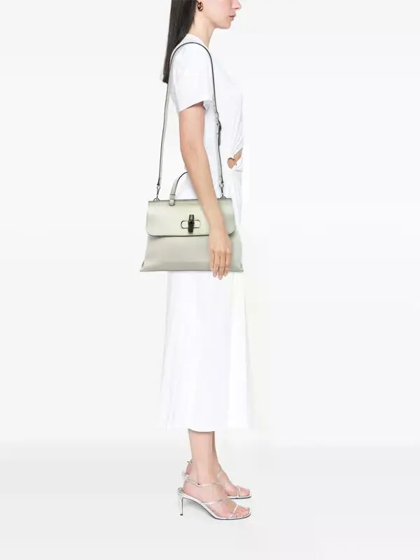 Gucci 2016-2026 Medium Calfskin Bamboo Daily Satchel