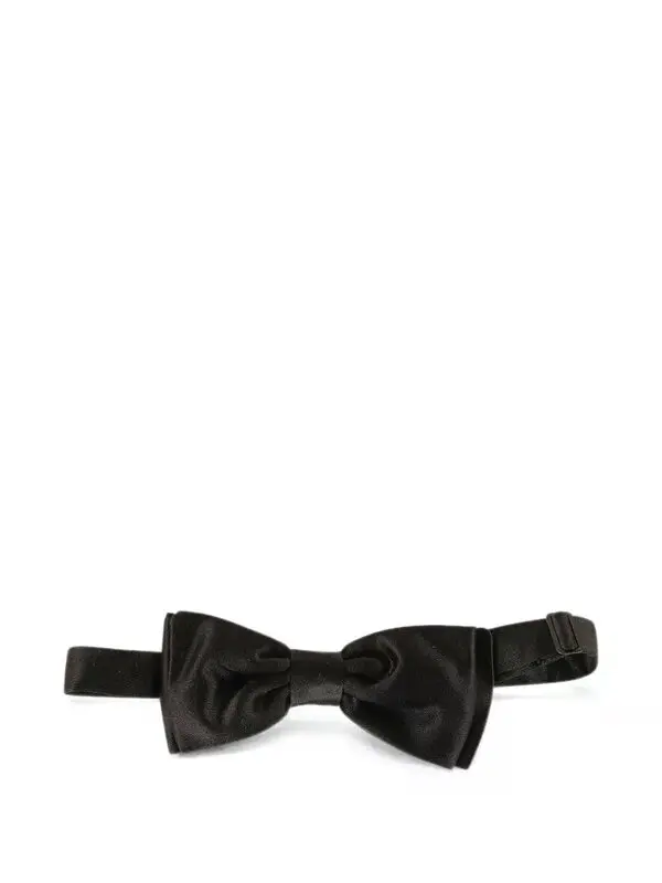LARDINI Silk Bow Tie - Black