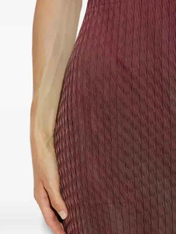 Issey Miyake Sleeveless Pleated Midi Dress