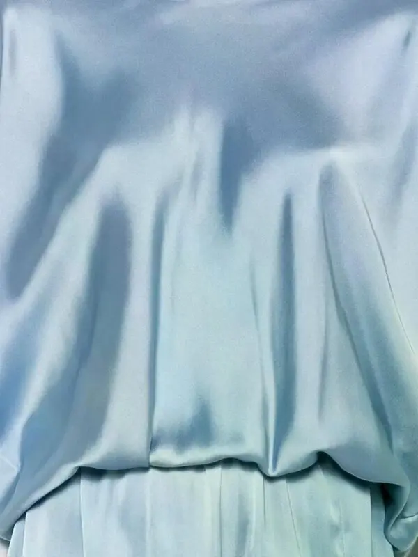 ALESSANDRO LEGORA Cowl-back Satin-finish Maxi Dress