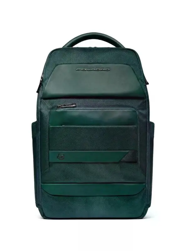 PIQUADRO Logo-plaque Panelled Backpack
