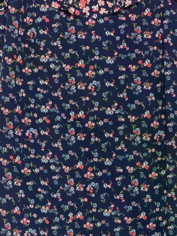Michael Kors Floral-print Ruffled Dress
