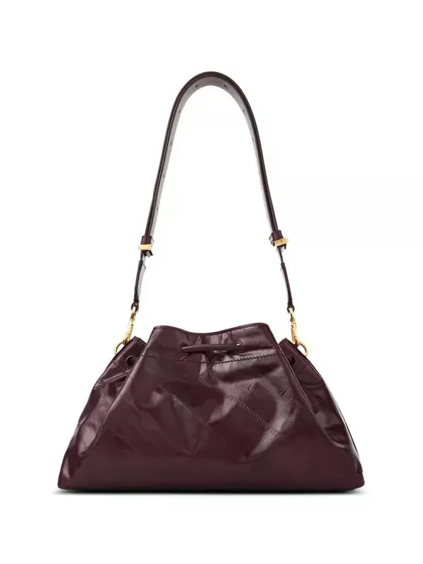 JIMMY CHOO Bon Bon Drawstring Bag - Burgundy