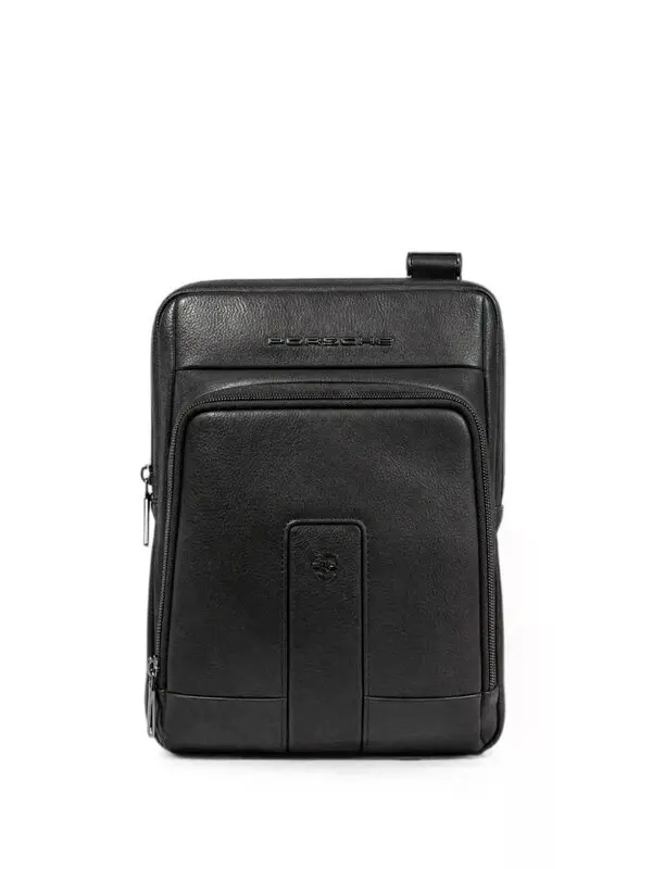 PIQUADRO Logo-plaque Leather Backpack