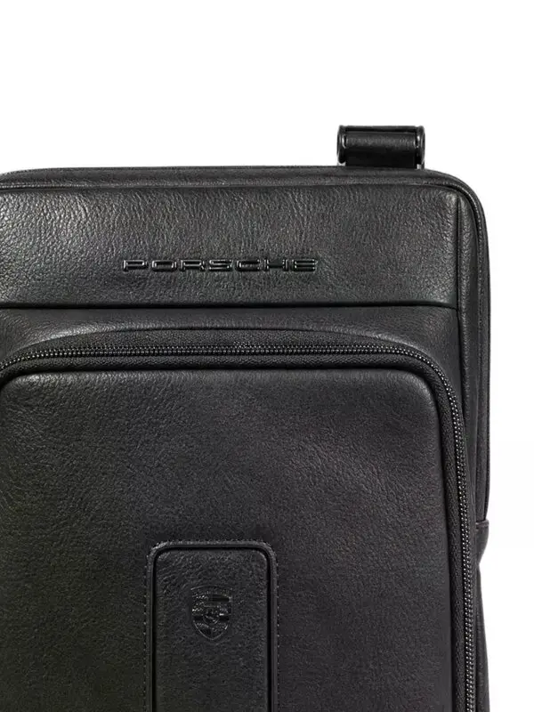 PIQUADRO Logo-plaque Leather Backpack