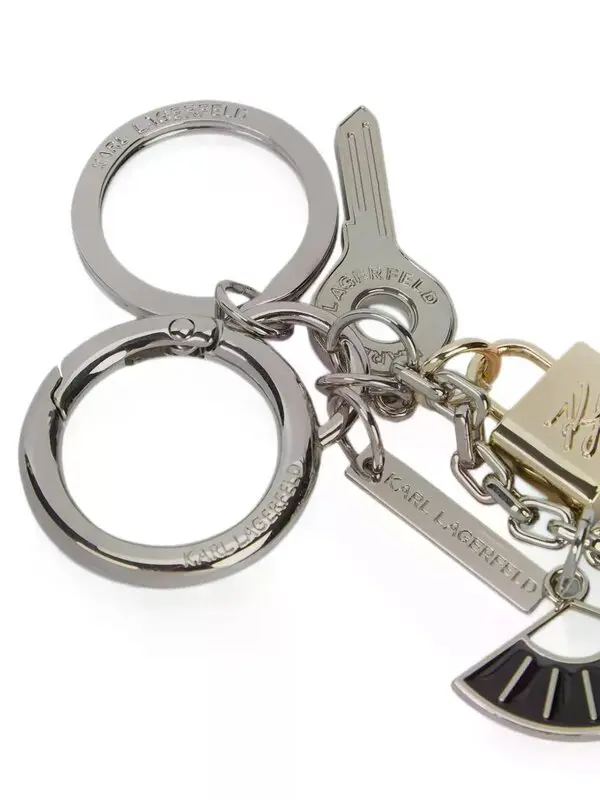 Karl Lagerfeld K/autograph Multi-charm Keychain