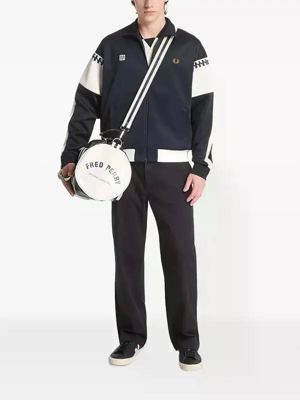 Fred Perry Logo-embroidered Panelled Jacket