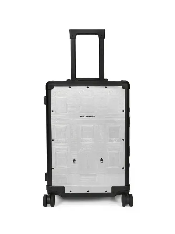 Karl Lagerfeld Rue St-guillaume Maison Trolley Bag - Silver