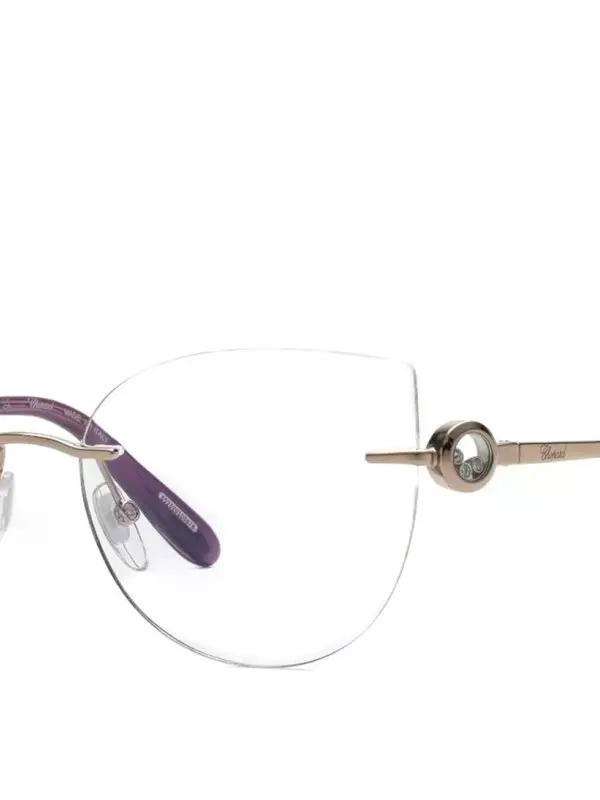 Chopard Rimless Cat-eye Eyeglasses