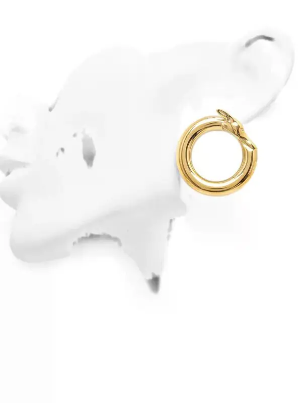 TRUSSARDI Greyhound-detail Hoop Earrings