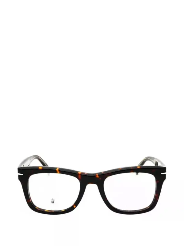 DB EYEWEAR BY DAVID BECKHAM Tortoiseshell-effect Square-frame Glasses
