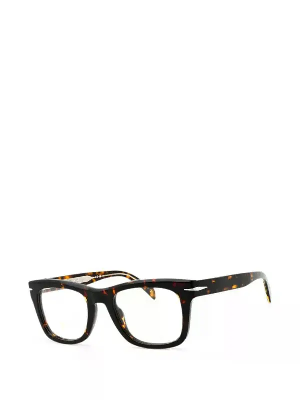 DB EYEWEAR BY DAVID BECKHAM Tortoiseshell-effect Square-frame Glasses