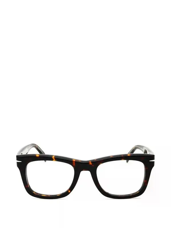 DB EYEWEAR BY DAVID BECKHAM Tortoiseshell-effect Square-frame Glasses - Brown