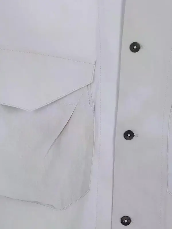 ZIGGY CHEN Short-sleeve Flap-pocket Shirt