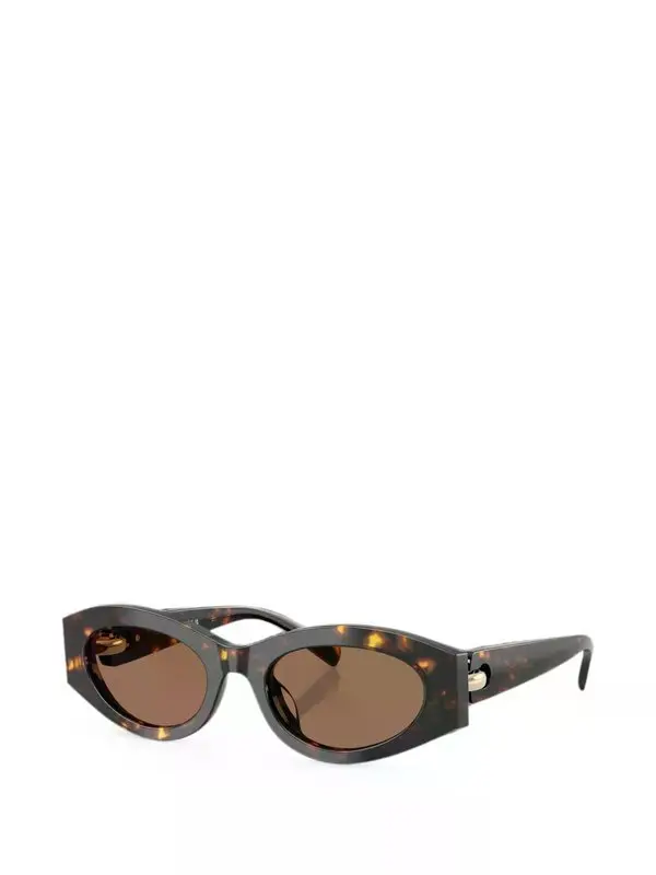Tory Burch Oval Pierced Acetate Sunglasses - Green