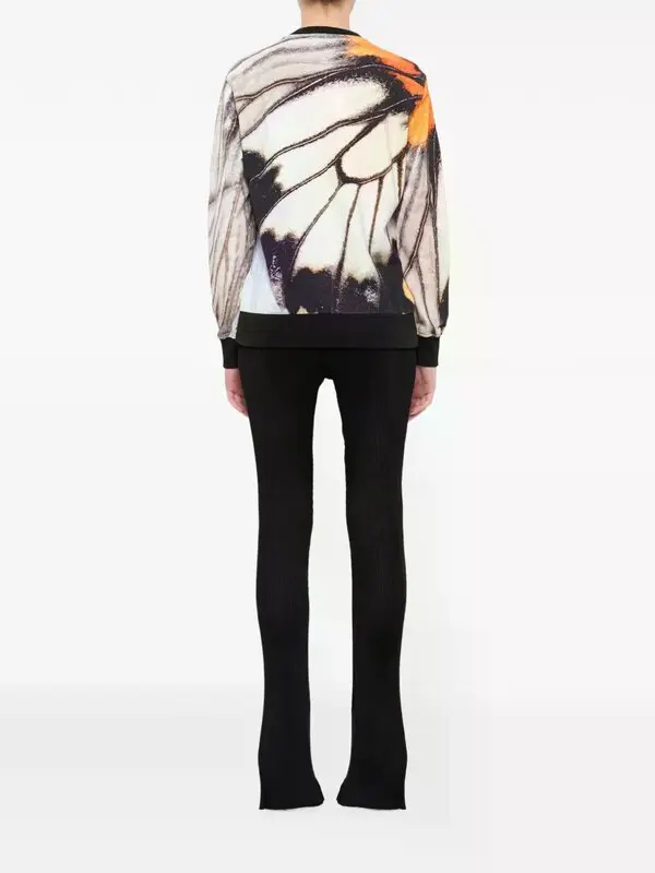 Givenchy Butterfly Print Crew Neck Sweater