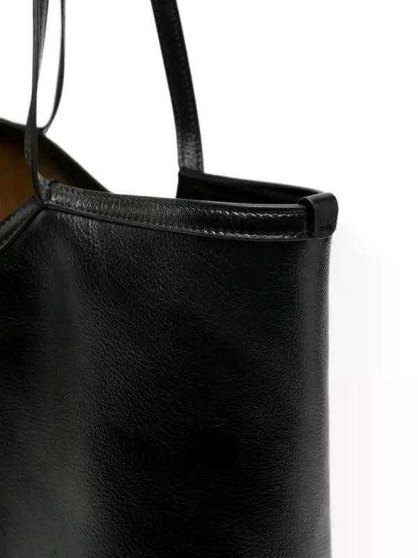 Saint Laurent V-cut Leather Tote Bag