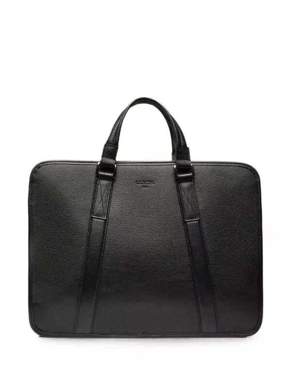 LANCEL Grained-leather Laptop Bag