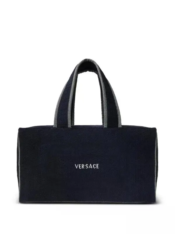 Versace Terry-cloth Jacquard Gym Bag