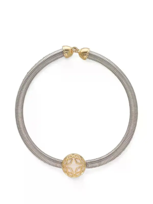 Vintage Tubogas-link Necklace - Silver