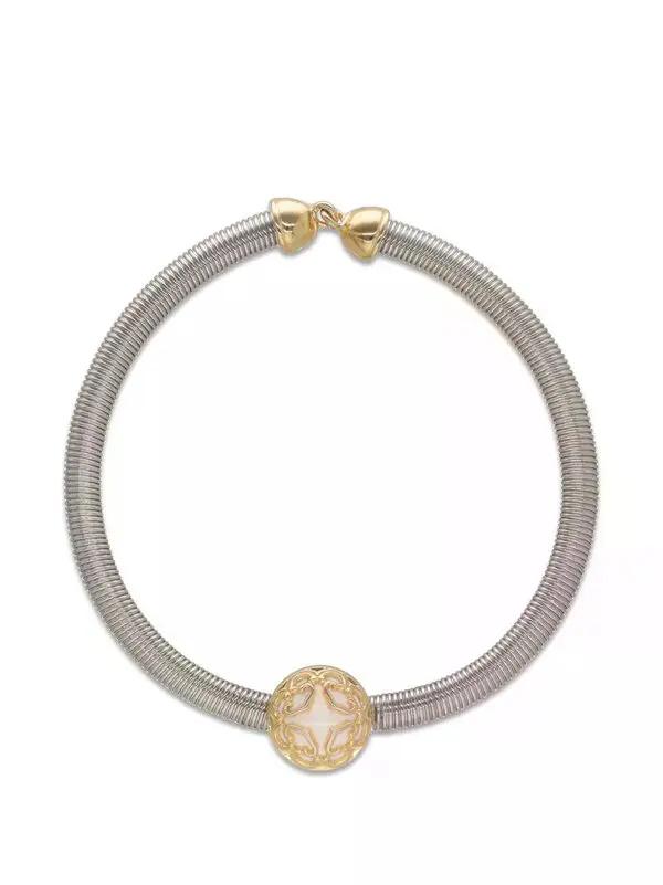 Vintage Tubogas Link Necklace - Silver