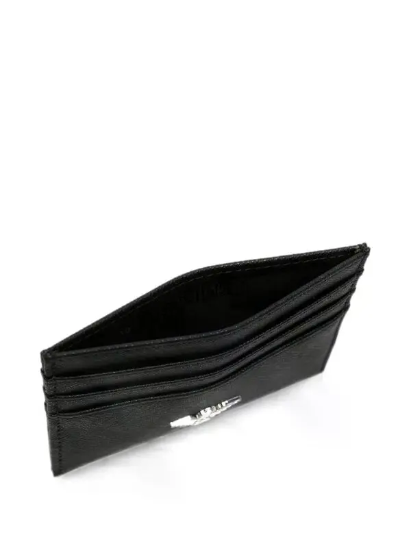 Emporio Armani Logo-plaque Cardholder And Keyring Set - Black
