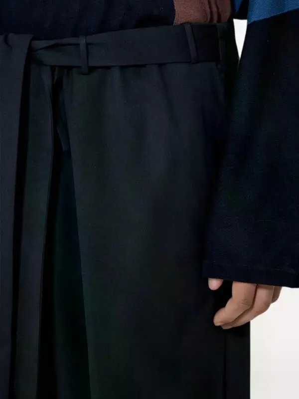 KIKO KOSTADINOV Tie-waist Wide-leg Trousers