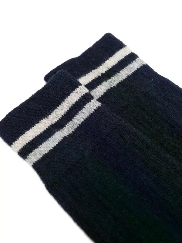 Eleventy Stripe-detail Ribbed Socks