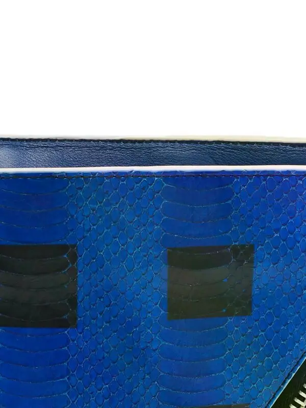 Kenzo Kalifornia Python-embossed Clutch Bag