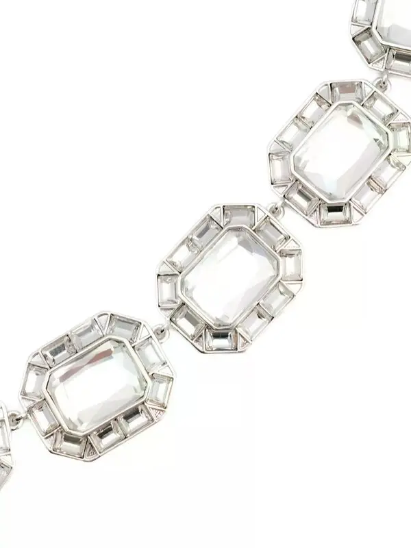 SELF-PORTRAIT Crystal-embellished Curb-chain Necklace