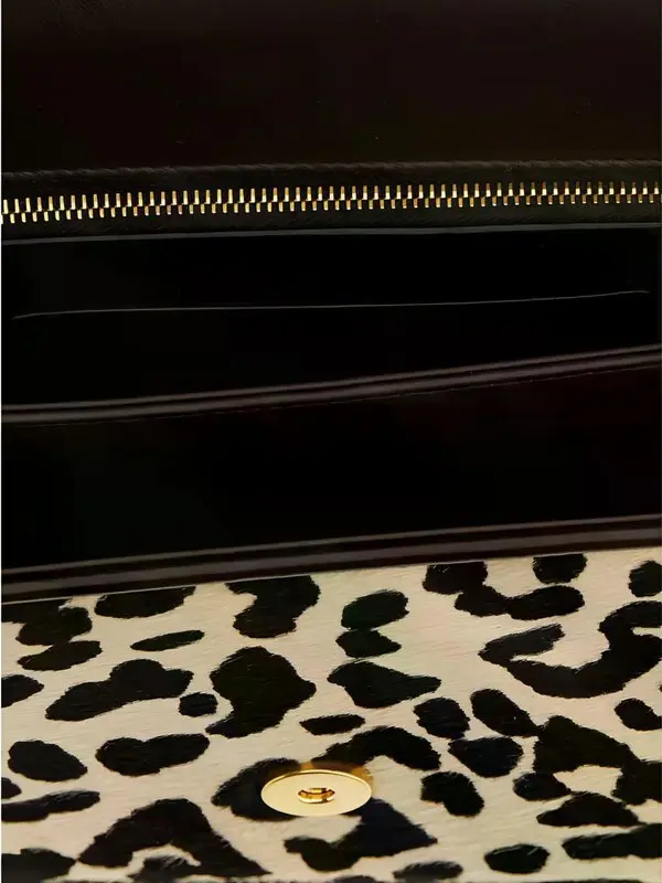 Valentino Garavani Vlogo Signature Leopard-print Shoulder Bag - Neutrals