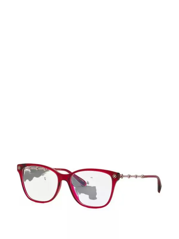 Chopard Crystal-embellished Square-frame Glasses - Red