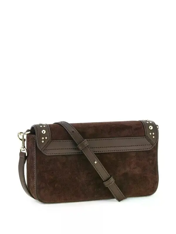Furla Stud-embellished Suede Tote Bag - Brown