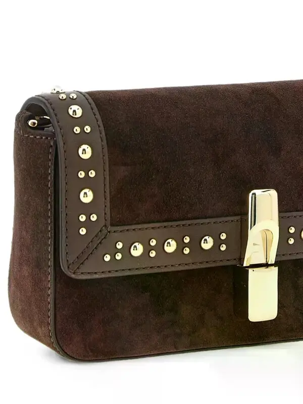 Furla Stud-embellished Suede Tote Bag