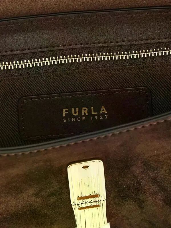Furla Stud-embellished Suede Tote Bag