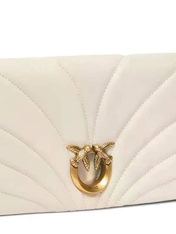 Pinko Love Birds Quilted Leather Shoulder Bag