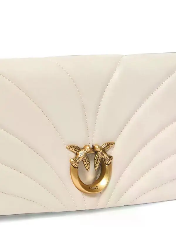 Pinko Love Birds Quilted Leather Shoulder Bag