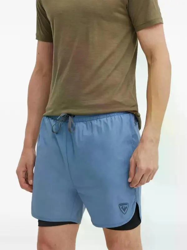 Rossignol Logo Appliqué Shorts - Blue