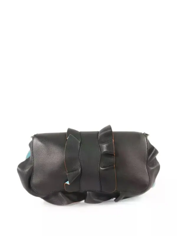Fendi Baguette Shoulder Bag With Ruffled Detailing