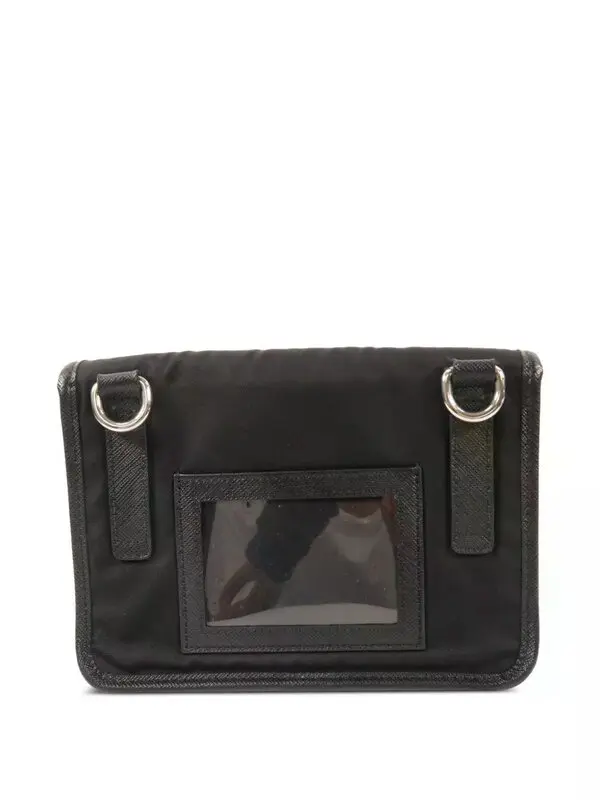 Prada Buckle-fastening Mini Shoulder Bag - Black