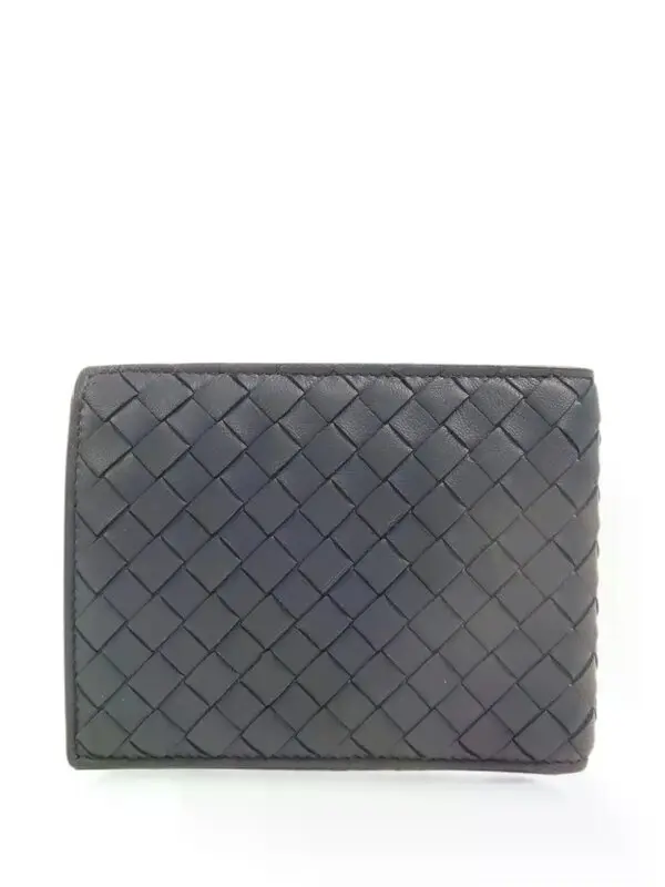 Bottega Veneta Intrecciato Bifold Wallet - Blue