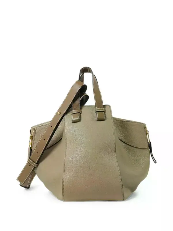 Loewe Hammock Leather Shoulder Bag - Neutrals
