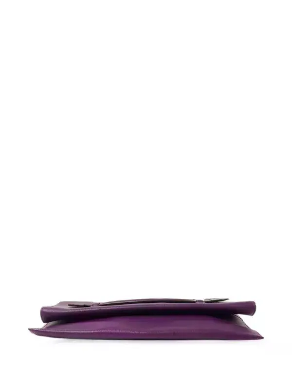 Hermès Plitplat Leather Clutch Bag
