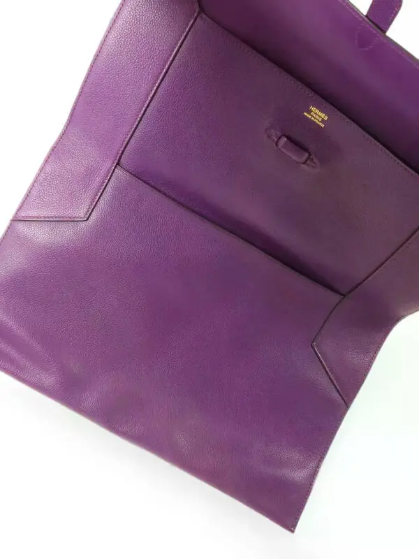 Hermès Plitplat Leather Clutch Bag