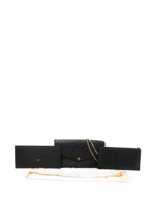 LOUIS VUITTON Monogram Empreinte Felicie Pochette Clutch Bag