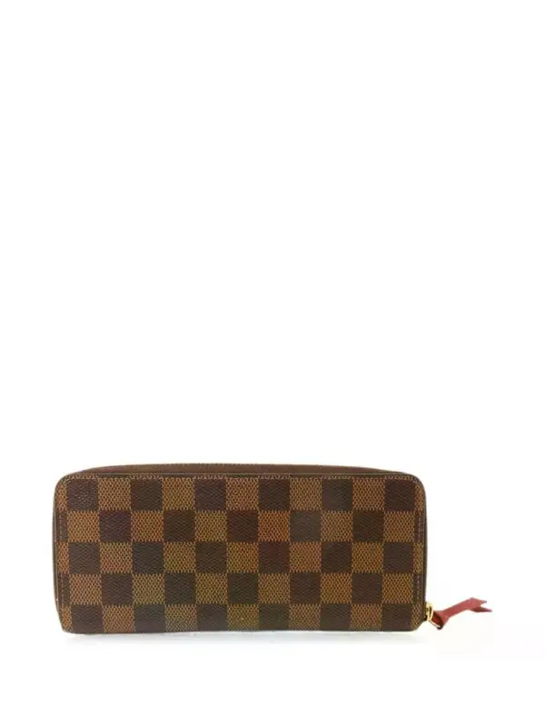 LOUIS VUITTON Damier Ebene Clemence Wallet