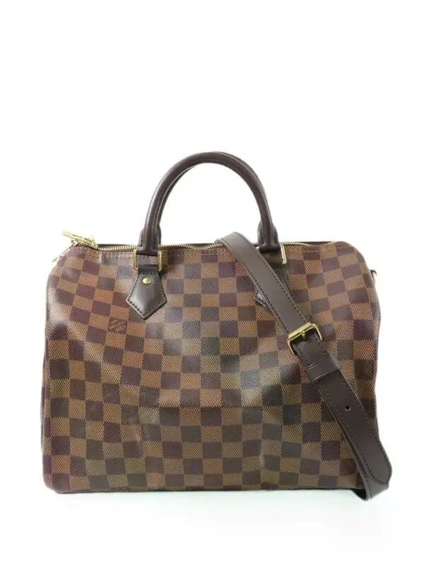 LOUIS VUITTON Damier Speedy Bandoulière 30 Handbag - Brown