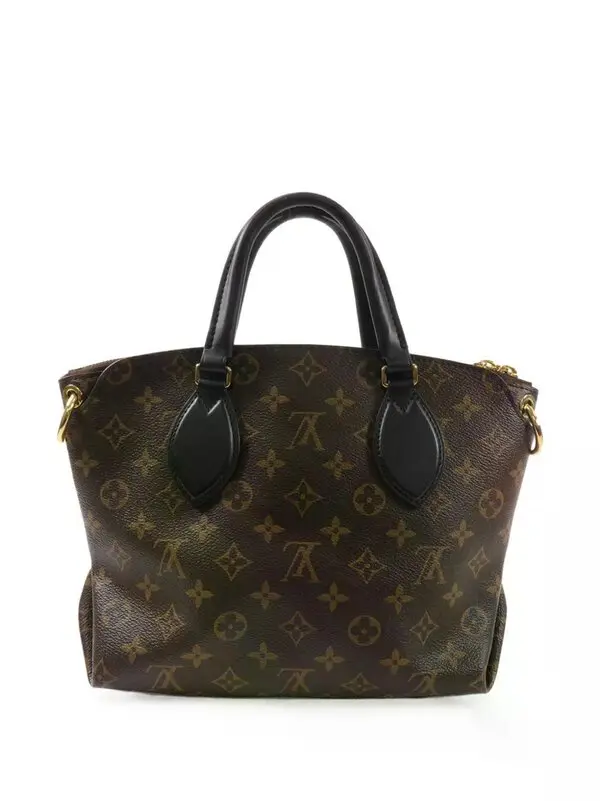 LOUIS VUITTON Flower Monogram Tote Bag - Brown