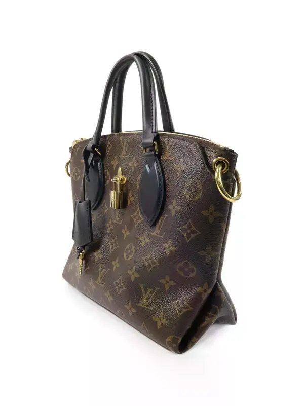 LOUIS VUITTON Flower Monogram Tote Bag - Brown