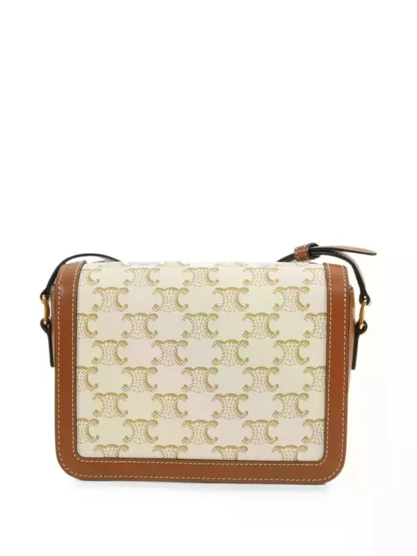 Celine Teen Classique Triomphe Shoulder Bag - White
